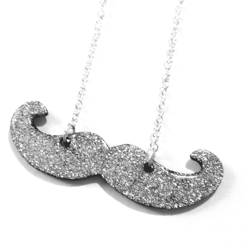 Mustache Necklace - Etsy