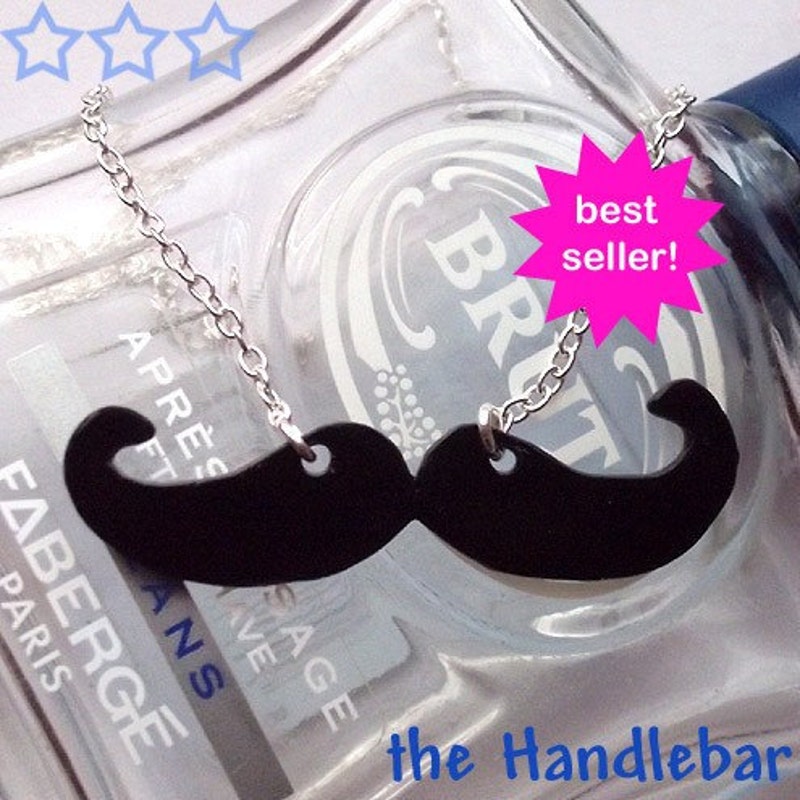 Mustache Necklace - Etsy