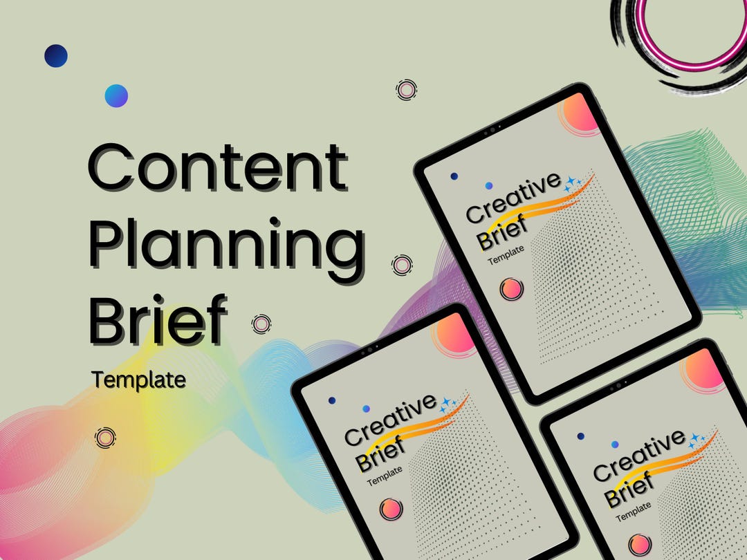 Creative Brief Template, Design Brief, Creative Planner, Editable ...