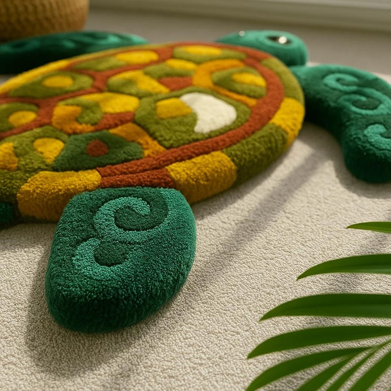Hand-tufted Sea Turtle Rug – Kids Room or Nursery Decorative Rug - Etsy