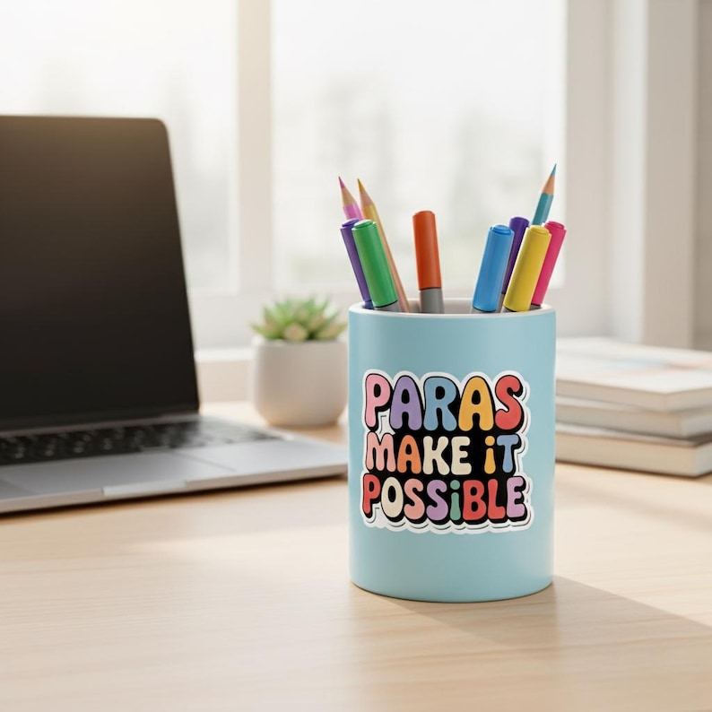 4PCS Paraprofessional Stickers – Teacher Assistant Vinyl Decals ...
