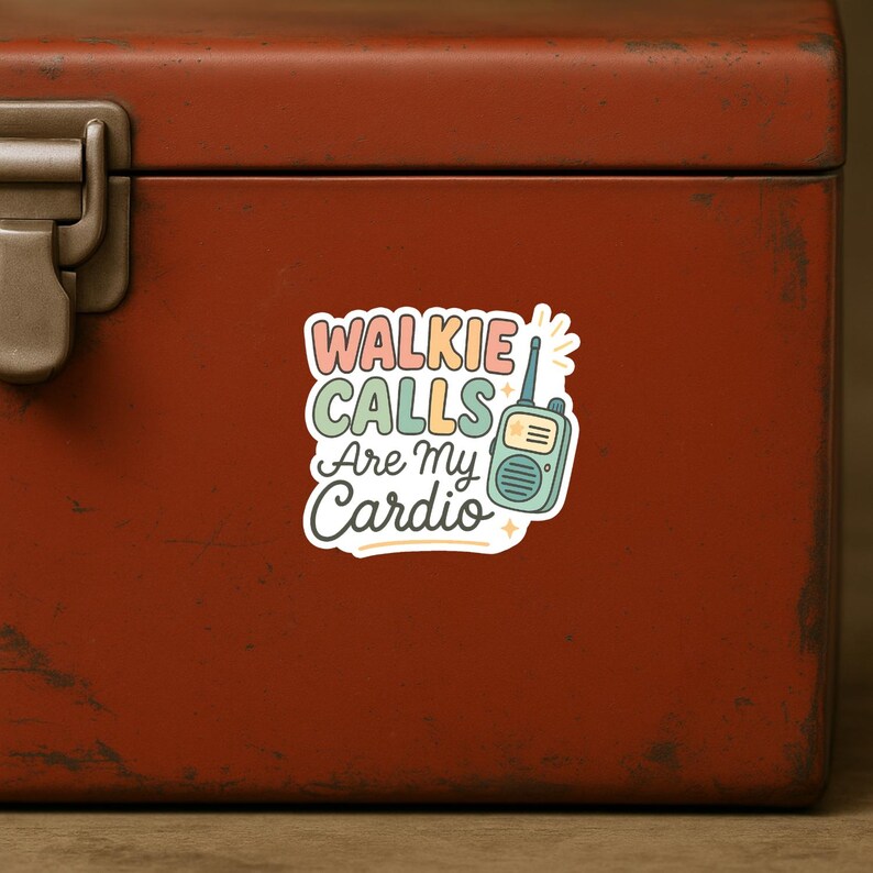 4PCS Walkie Calls Are My Cardio Stickers – Funny Teacher Vinyl Decals ...