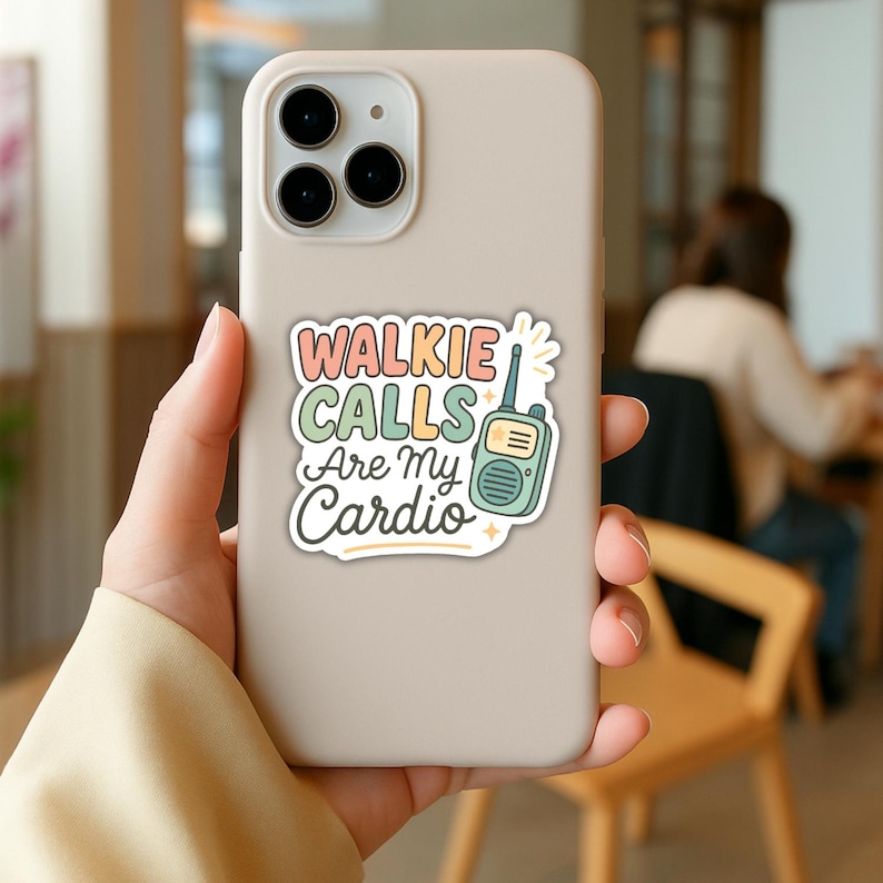 4PCS Walkie Calls Are My Cardio Stickers – Funny Teacher Vinyl Decals ...
