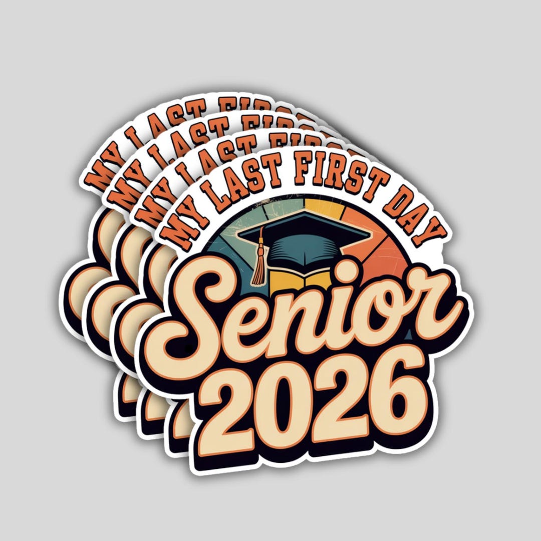 4PCS Senior 2026 Stickers – Class of 2026 Retro Vintage Graduation ...
