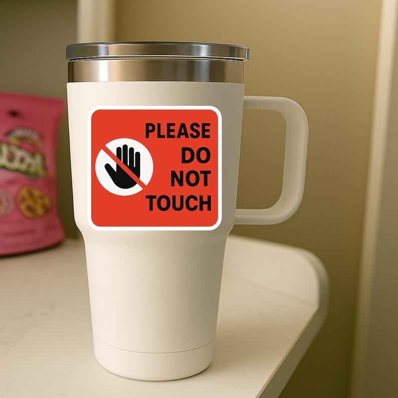 Please Do Not Touch Stickers – Warning Sign Waterproof Vinyl Decals ...