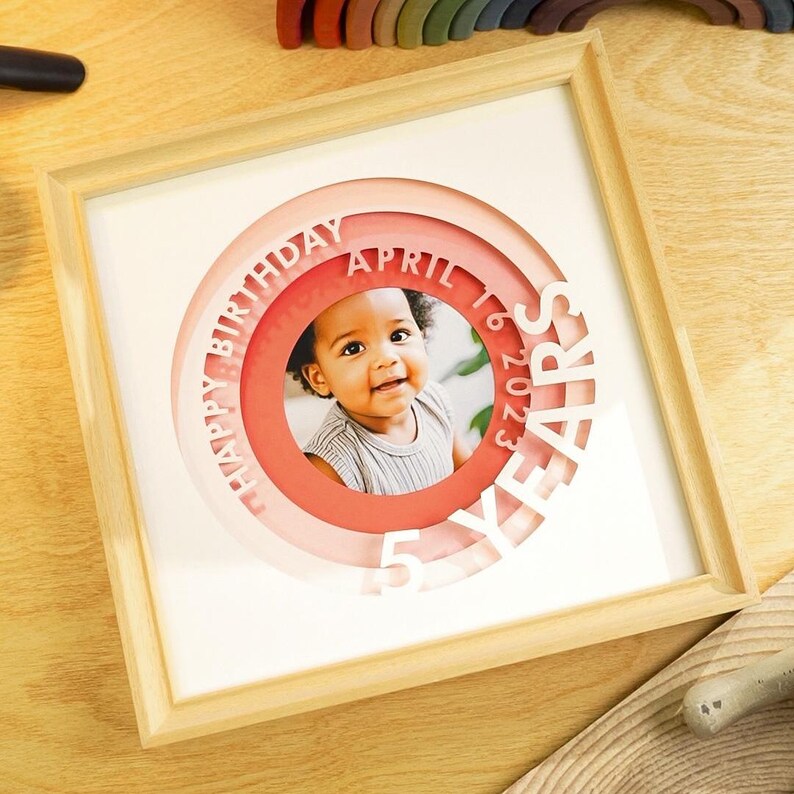 Personalized Baby Shadow Box - Custom 10x10 Frame With Birth Stats ...