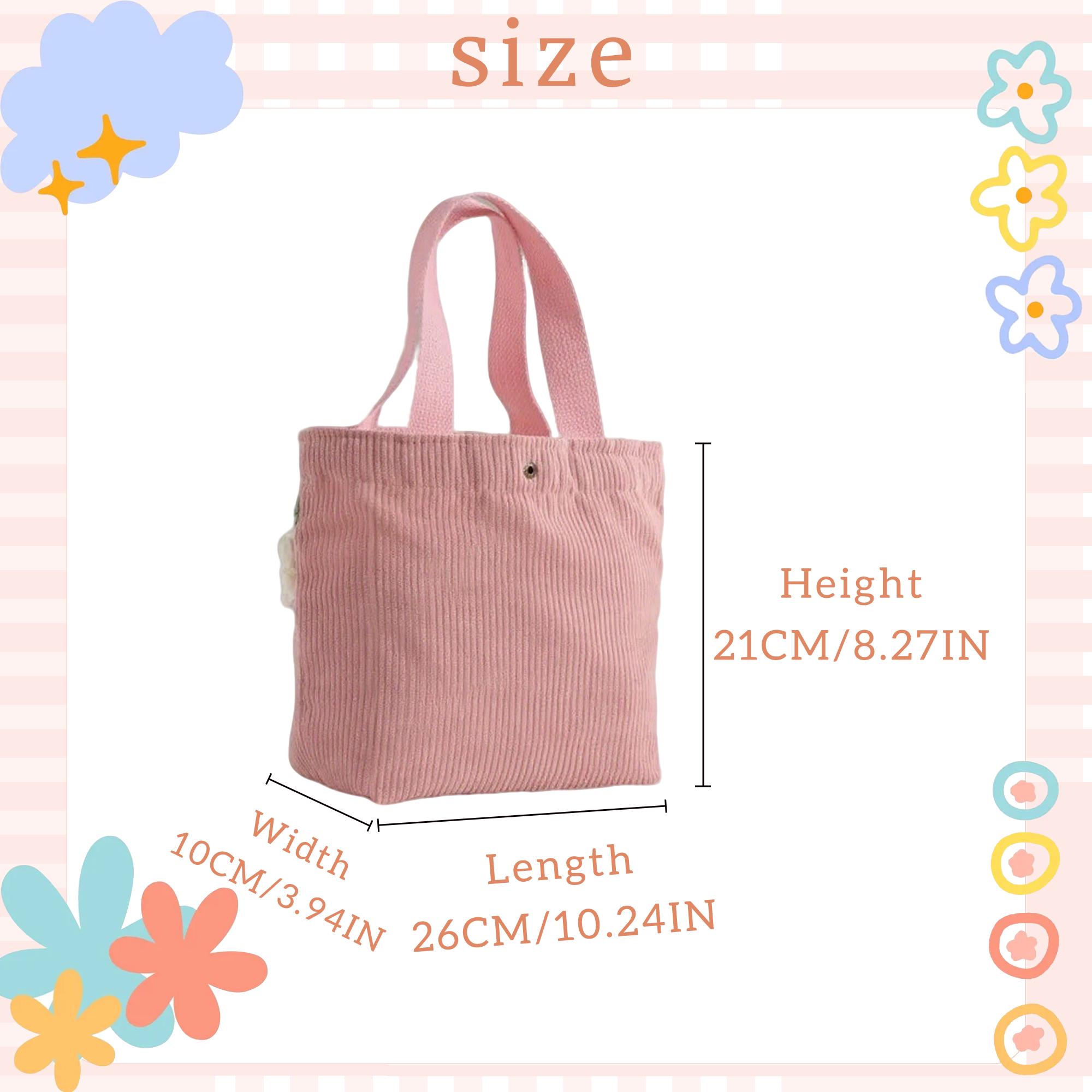 Personalized Kids Name Handbags, Corduroy Handbag for Girls ...