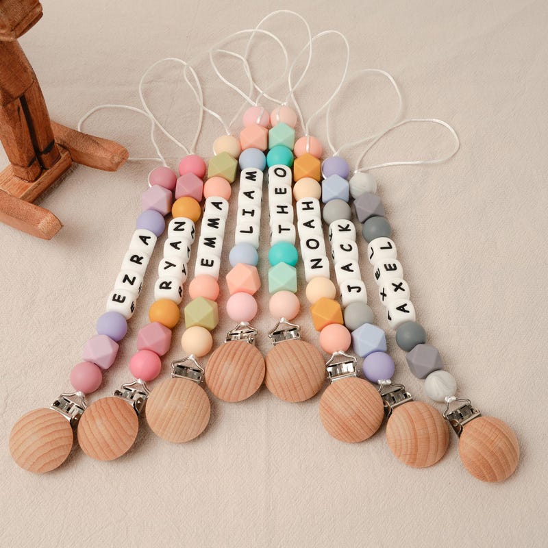 Wood Pacifier Clip - Etsy