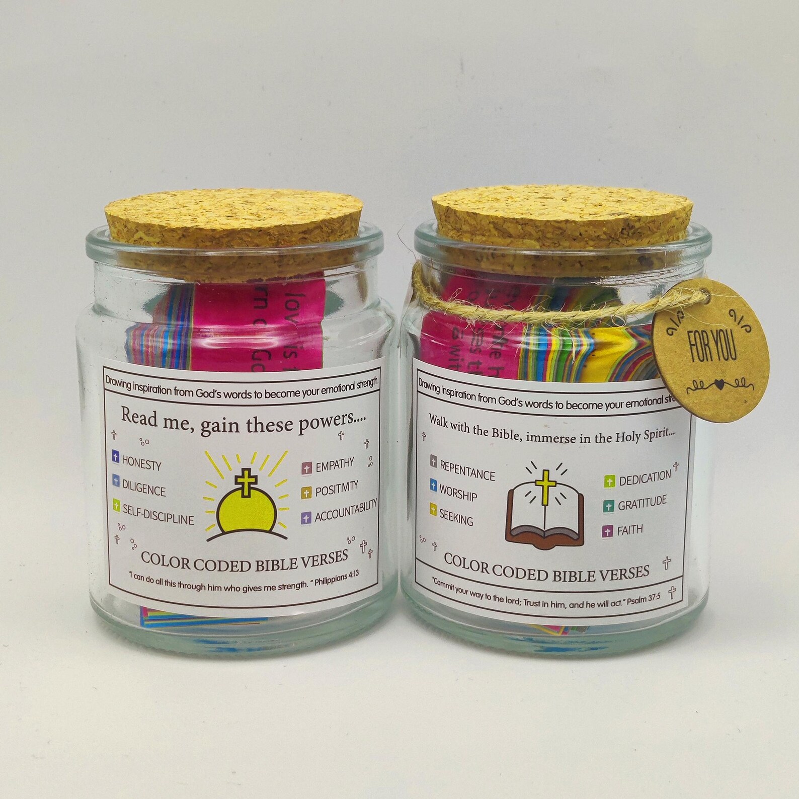 Bible Verse Jar,read Me When Bible Verses Jar for Emotions and Feelings ...