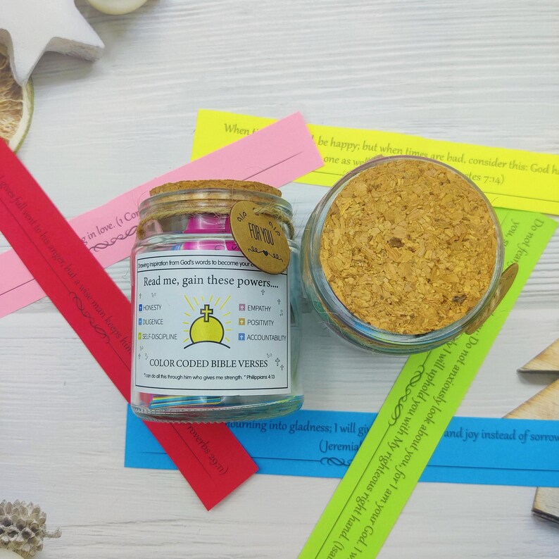 Bible Verse Jar,read Me When Bible Verses Jar for Emotions and Feelings ...