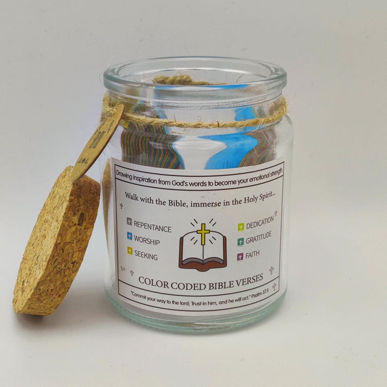 Bible Verse Jar,read Me When Bible Verses Jar for Emotions and Feelings ...