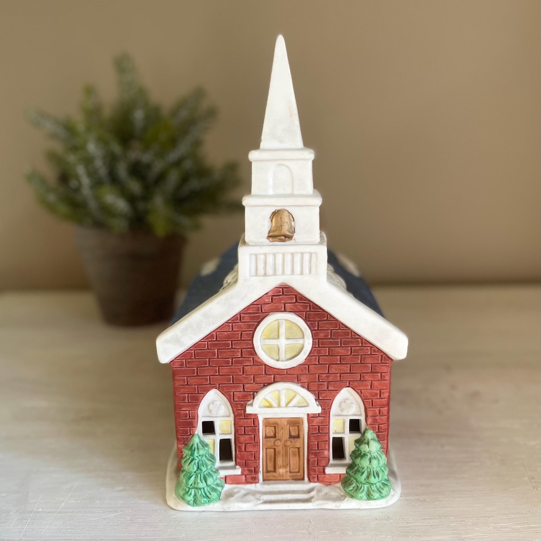 Memories Collection Christmas Village Church | Vintage Christmas ...