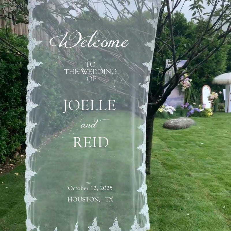 Wedding Welcome Signage Decal - Etsy
