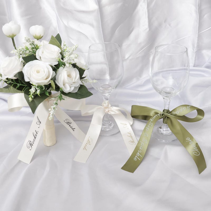 Bow Champagne Place Cards - Etsy