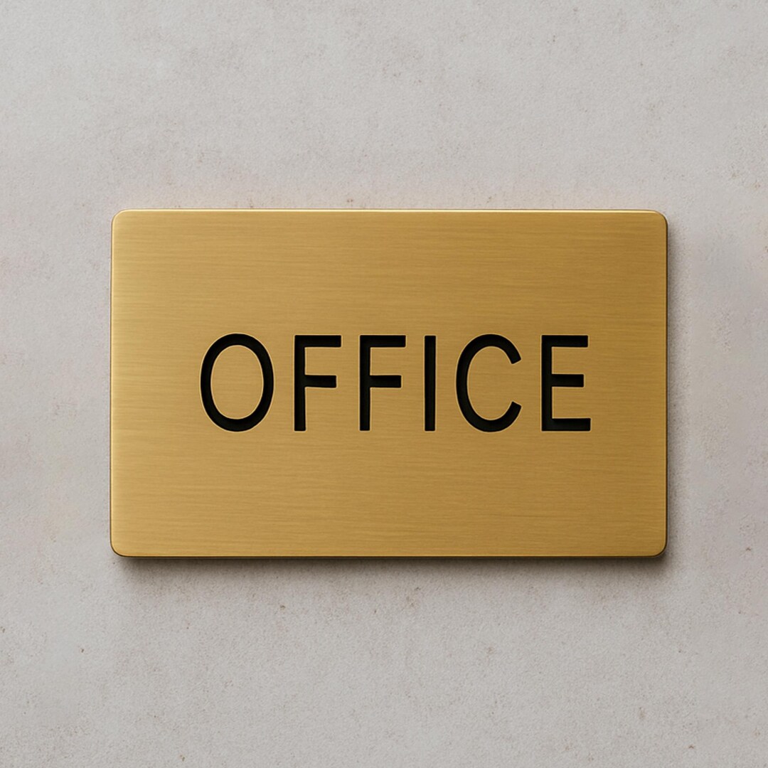 Custom Engraved Solid Brass Signs, Brass Nameplates, Metal Signs ...