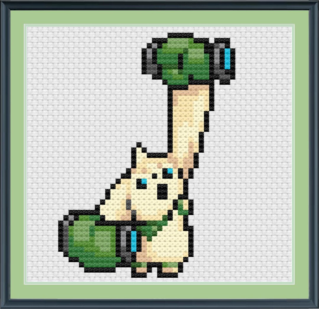 Terriermon Sprite Cross Stitch Pattern - Etsy