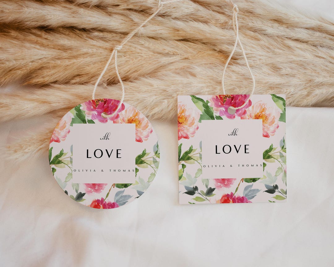 Editable Tags Instant Download Calligraphy, Custom Tag Minimalist Tag ...