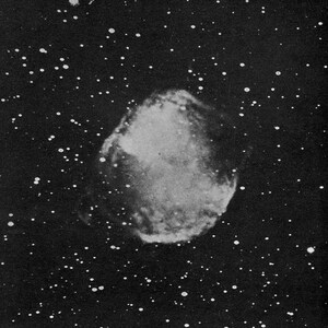 C. 1955 NEBULA DUMB BELL in Vulpecula • Original Antique Print ...