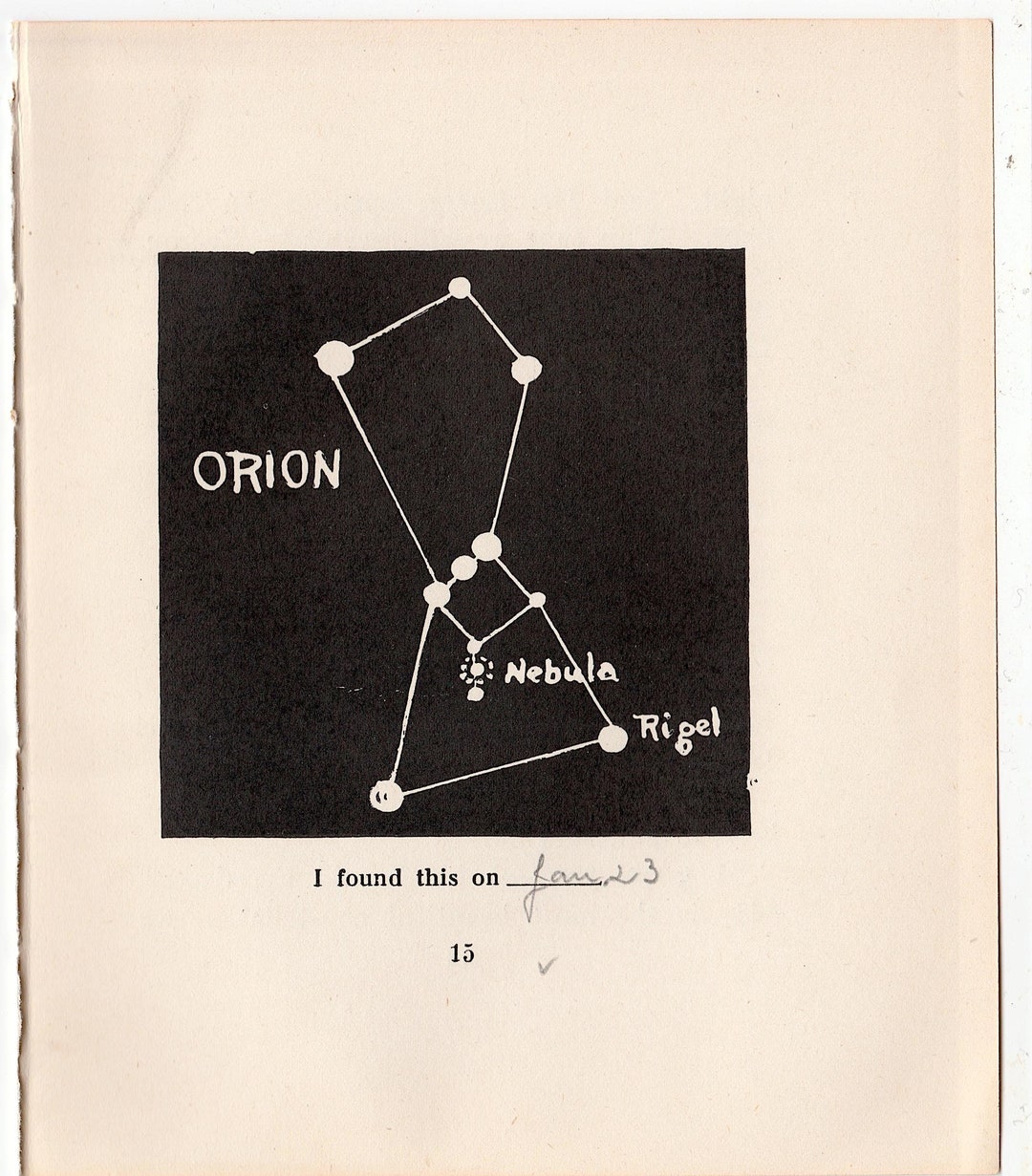 C. 1918 ORION Print Original Antique Print Astronomy Wall Decor ...