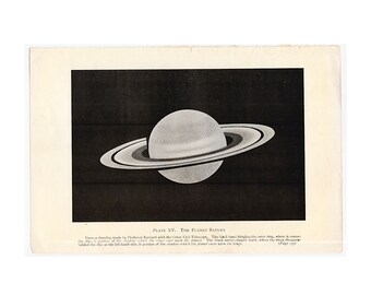 Rings of Saturn Planet Astronomy Print - Etsy
