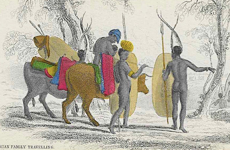 C. 1840 MOHAVE INDIAN CHIEF Lithograph Vintage Native - Etsy