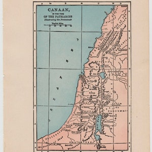 C. 1952 ANCIENT JERUSALEM MAP • Original Vintage Map • Biblical Map ...