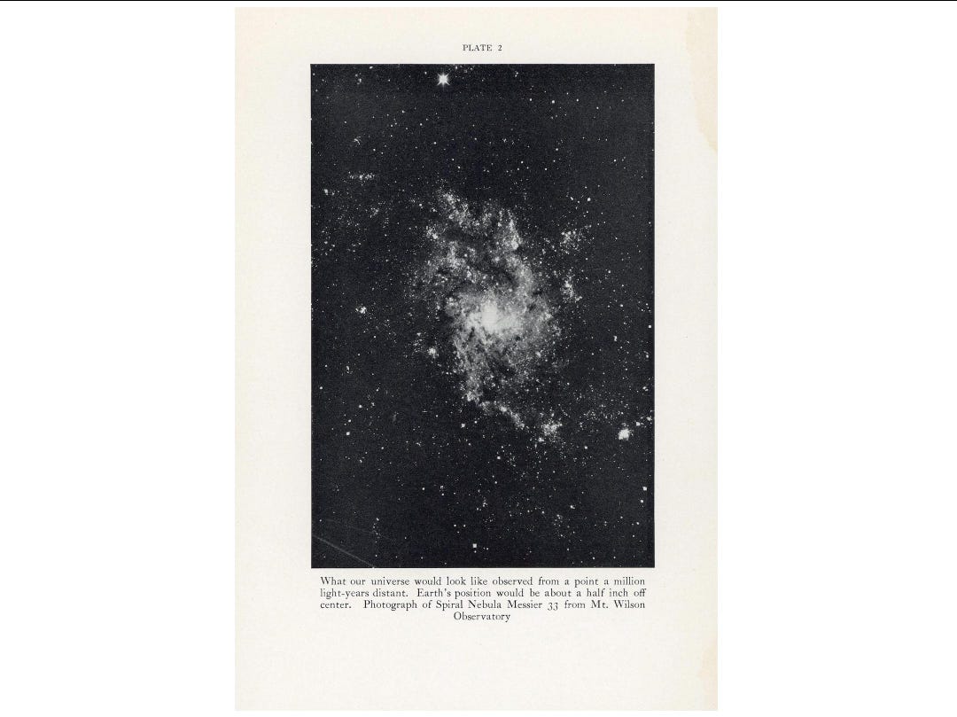 C. 1934 OUR UNIVERSE Lithograph - Observed From a Million Light Years ...