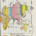 C. 1955 STANDARD TIME MAP • Original Vintage Print • World Map ...