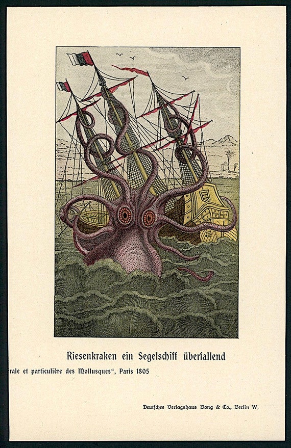 Oude Tekeningen Van Zeemonsters Zeemonster Tekening Afbeeldingen PNG