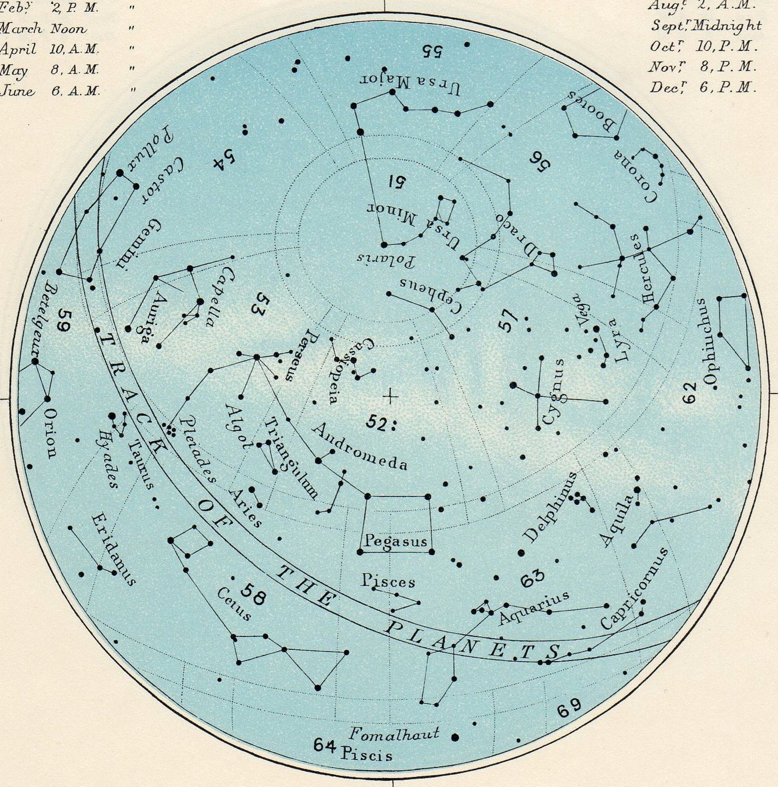 C. 1955 SEPTEMBER or OCTOBER Star Map Original Vintage - Etsy