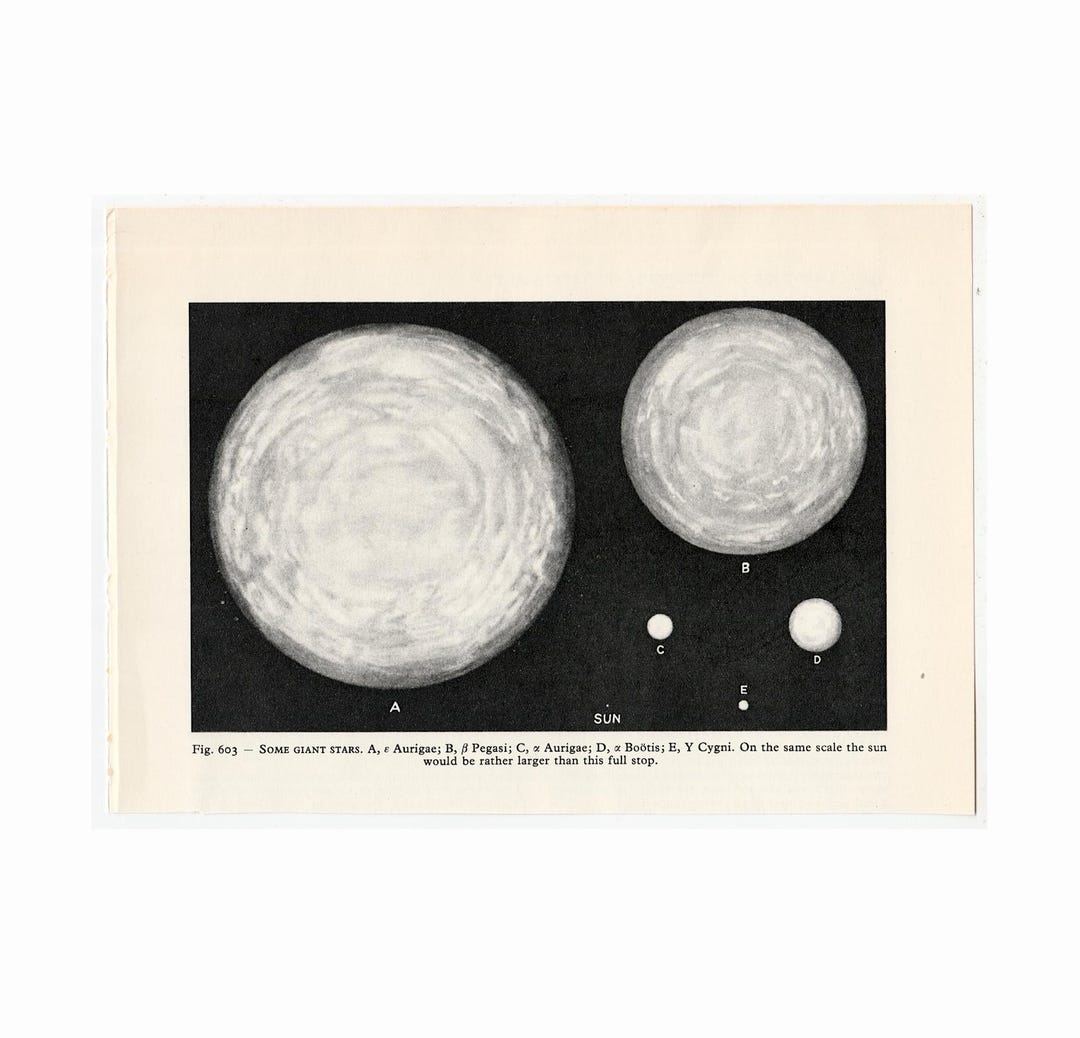 C. 1959 CGIANT STARS Lithograph • Original Vintage Lithograph ...