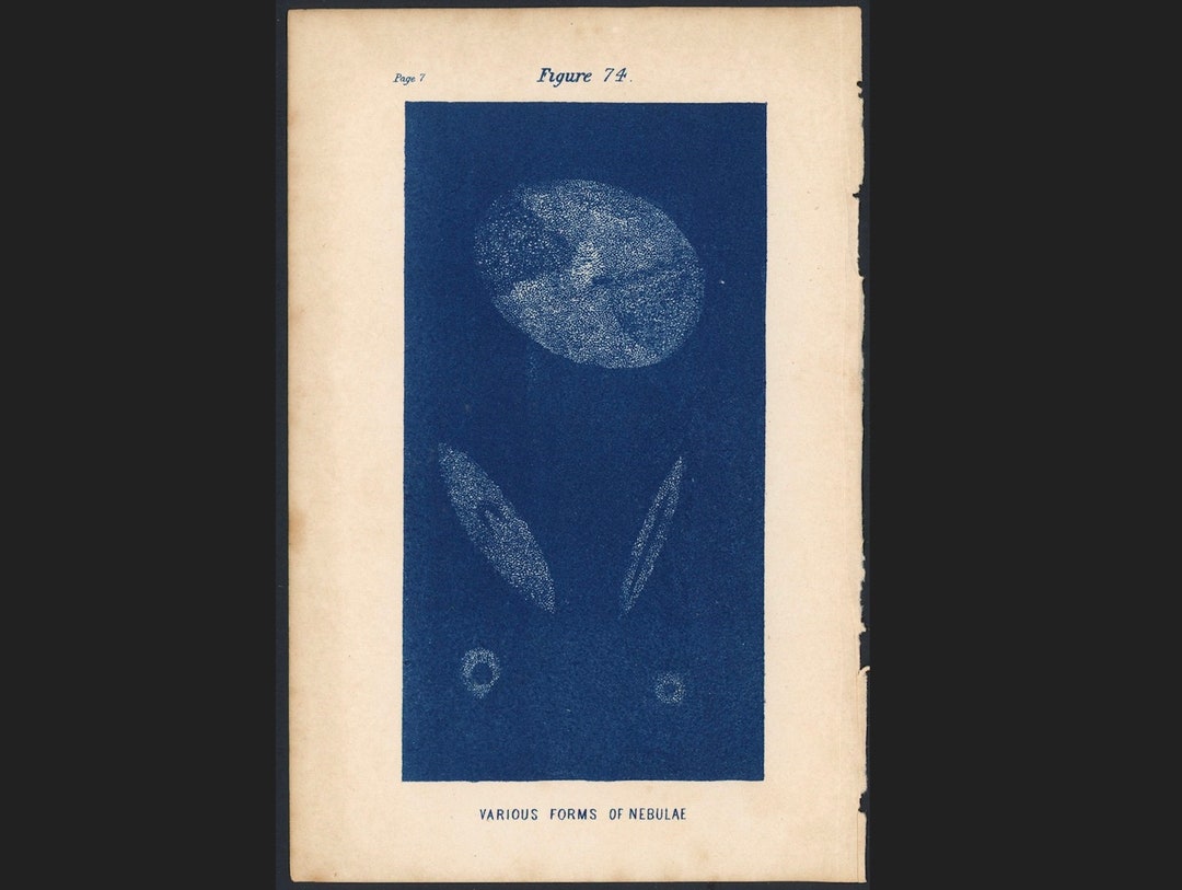 Rare C. 1850 FORMS OF NEBULAE Engraving Original Antique - Etsy