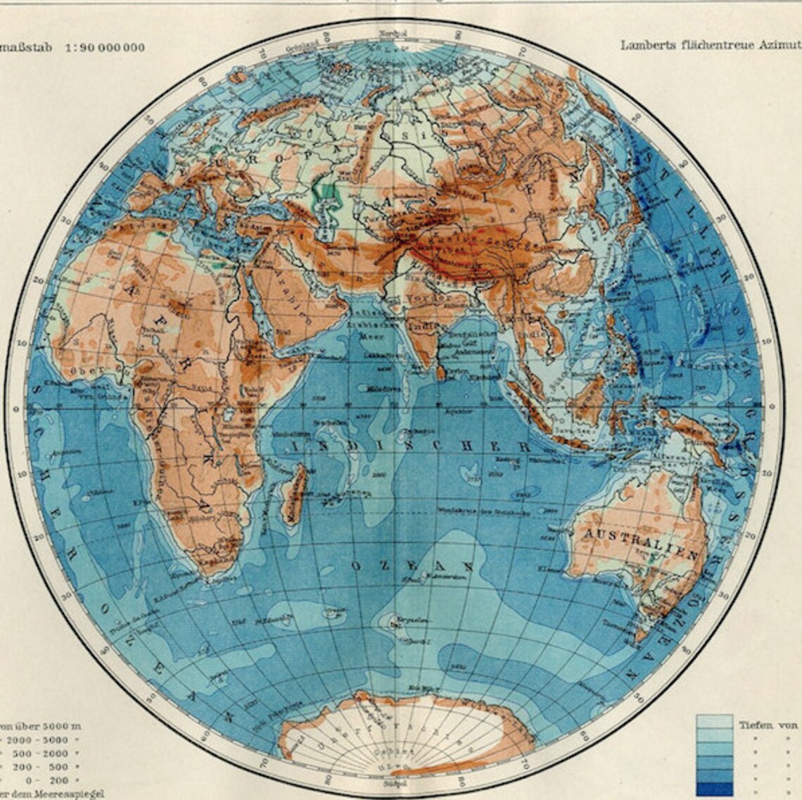 C. 1920 WORLD MAP AMERICAS Original Antique Map Antique | Etsy