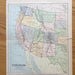 C. 1893 UNITED STATES Map - Antique Lithograph - Map of the United ...