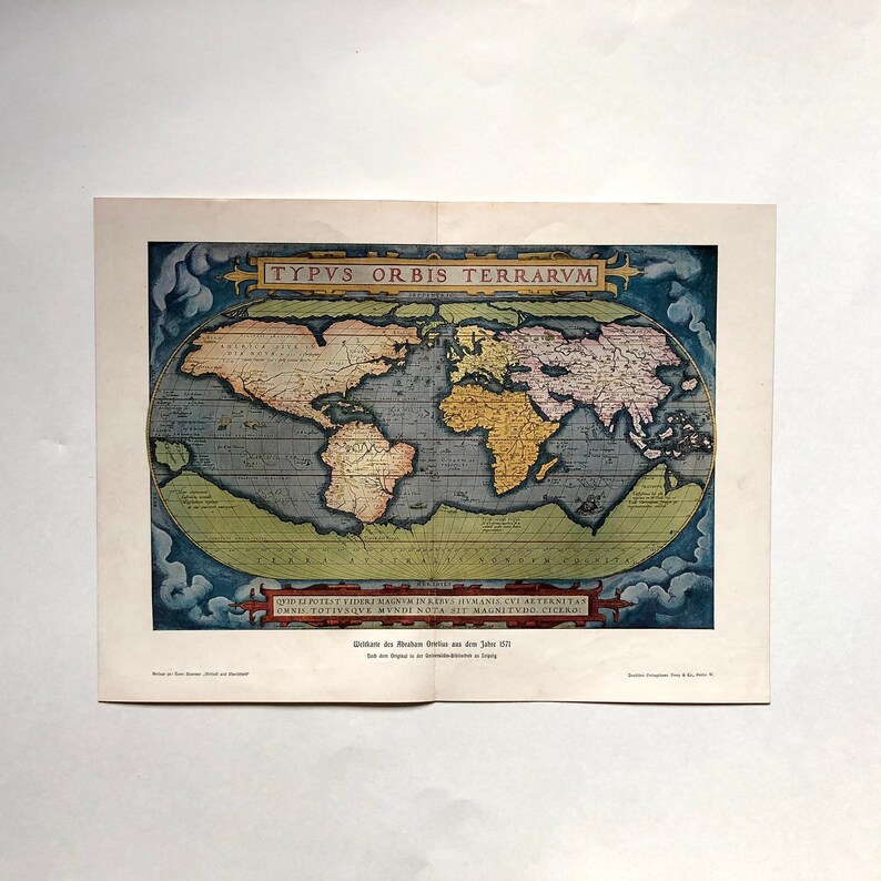 C. 1900 WORLD MAP Lithograph Original Antique Print View - Etsy