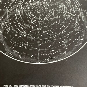 C. 1959 VINTAGE CONSTELLATION MAP - Original Vintage Print - Astronomy ...