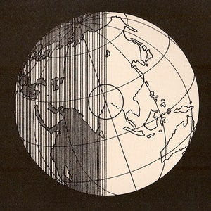 RARE! C. 1868 THE EARTH Engraving • Original Antique Print • Astronomy ...