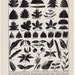 C. 1940 LEAF SHAPES Lithograph Original Vintage Print Vintage Botanical ...