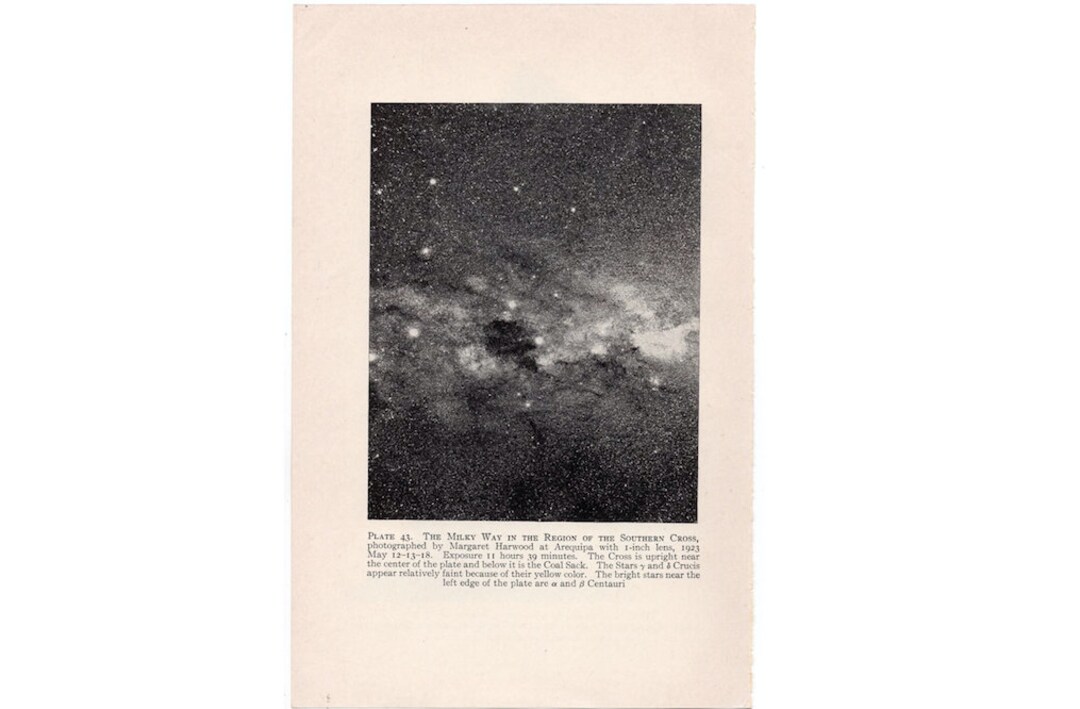 C.1935 SOUTHERN CROSS Print • Original Vintage Print • Astronomy Print ...