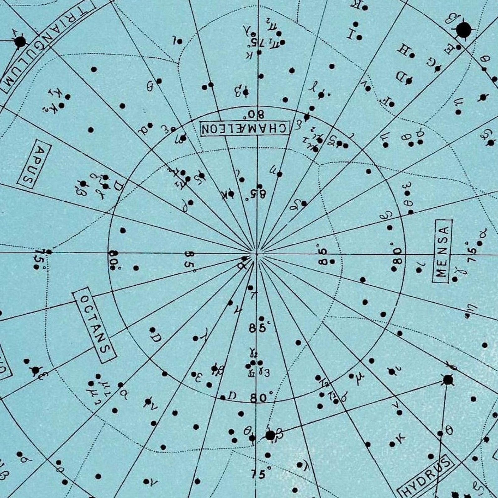 C. 1955 STAR MAP # 70 • Original Vintage Print • Celestial Print ...