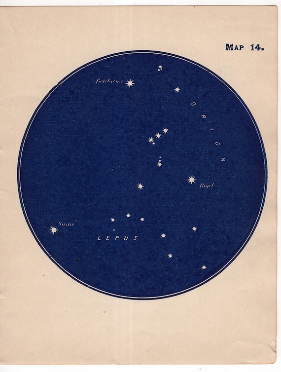 Constellation Map Orion