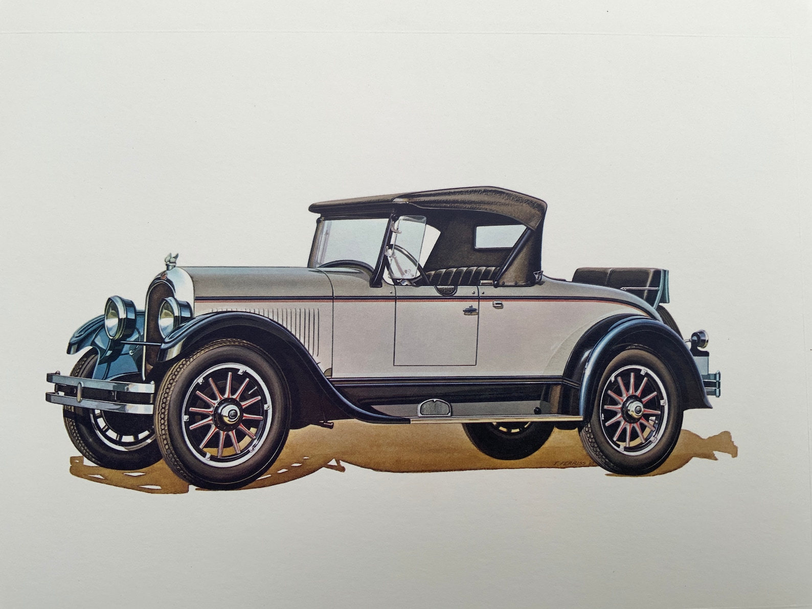 CHRYSLER SIX ROADSTER C. 1924 Classic Car Print Original - Etsy