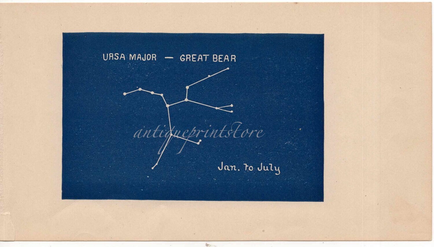 Art & Collectibles 1909 URSA MAJOR the great bear mini constellation ...