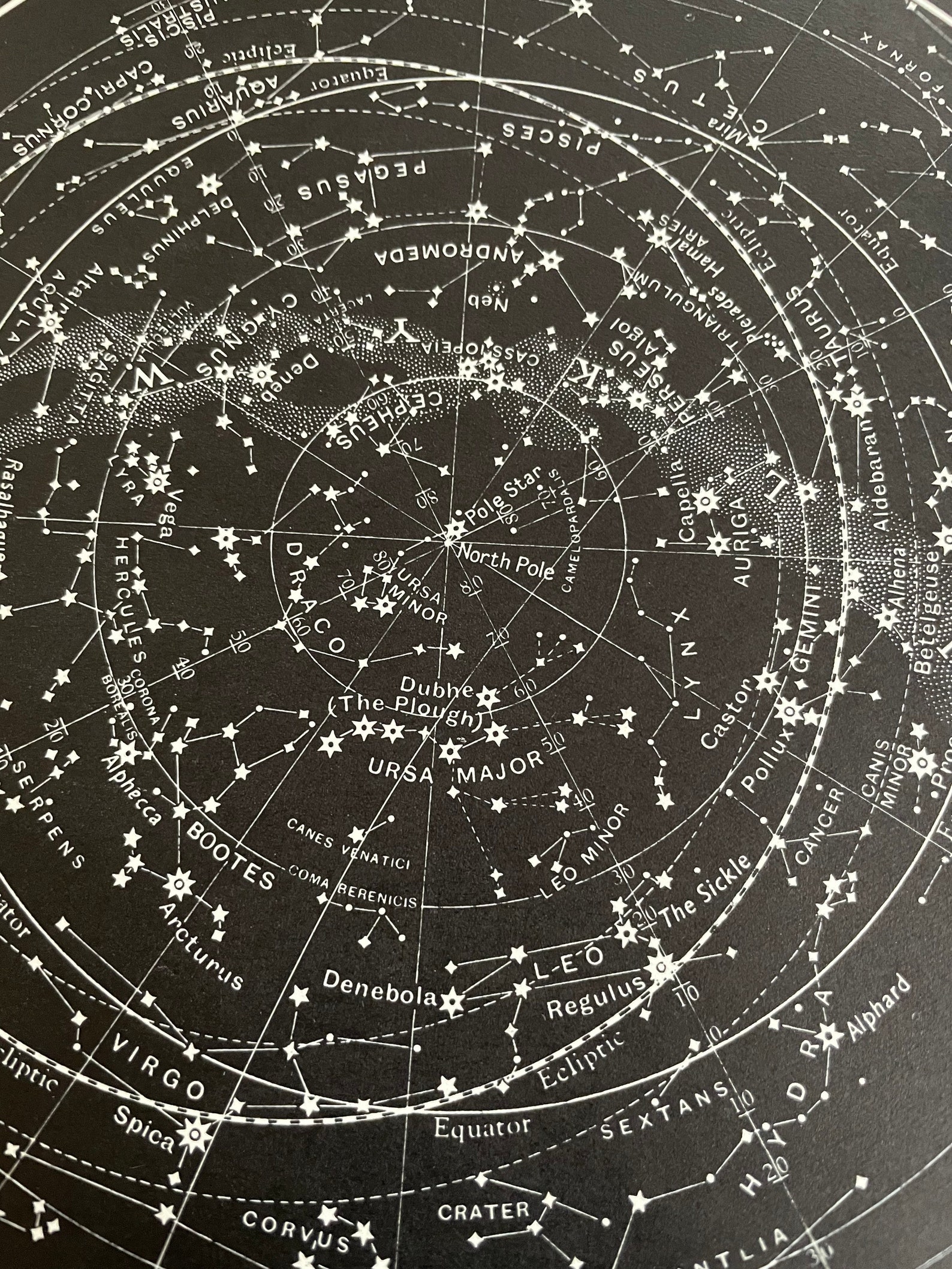 C. 1959 VINTAGE CONSTELLATION MAP - Original Vintage Print - Astronomy ...
