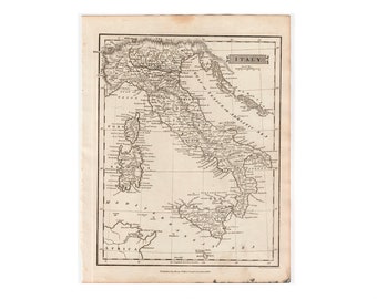1708 Map of Italy - Etsy