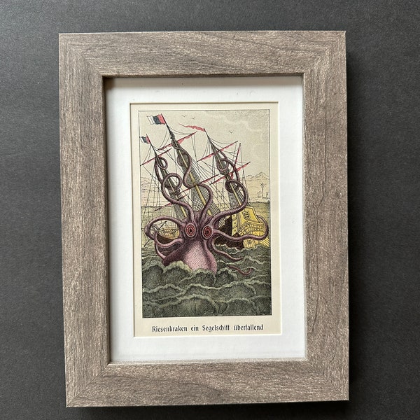 Sea Monster Print - Etsy