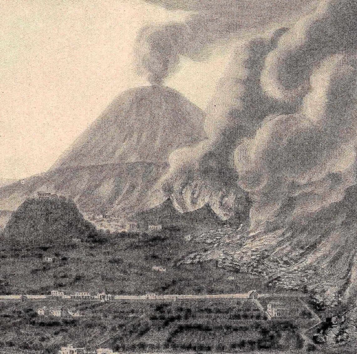 C. 1900 VESUVIUS VOLCANO PRINT Original Antique Print the - Etsy