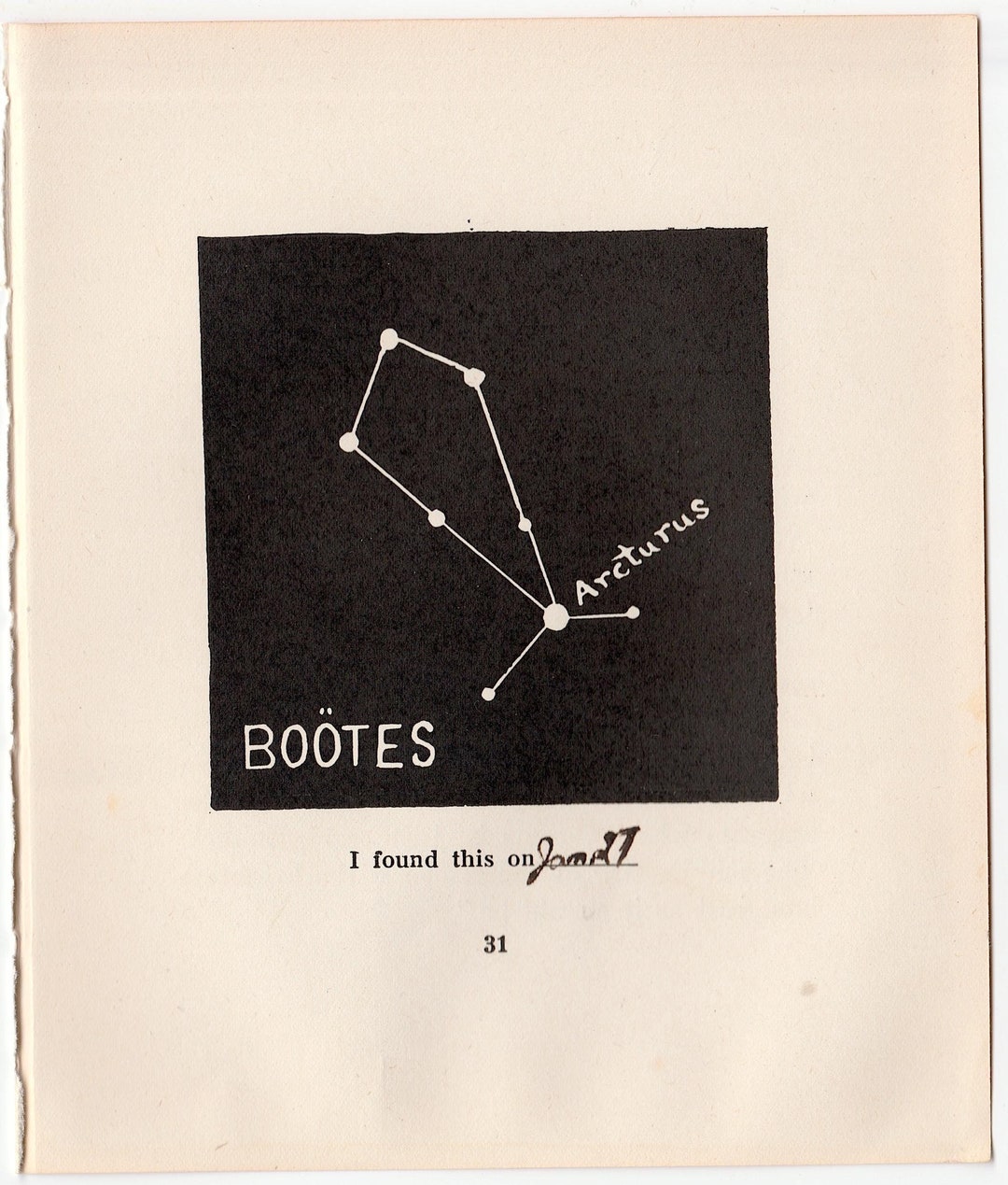 C. 1918 BOÖTES CONSTELLATION Print • Original Antique Print • Astronomy ...