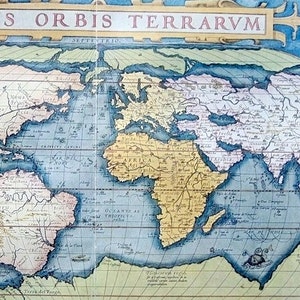 C. 1900 WORLD MAP Lithograph - Original Antique Print - View of the ...