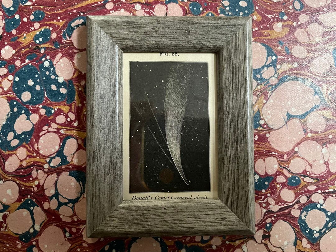 C. 1890 FRAMED COMET Lithograph - Original Antique Print • Astronomy ...